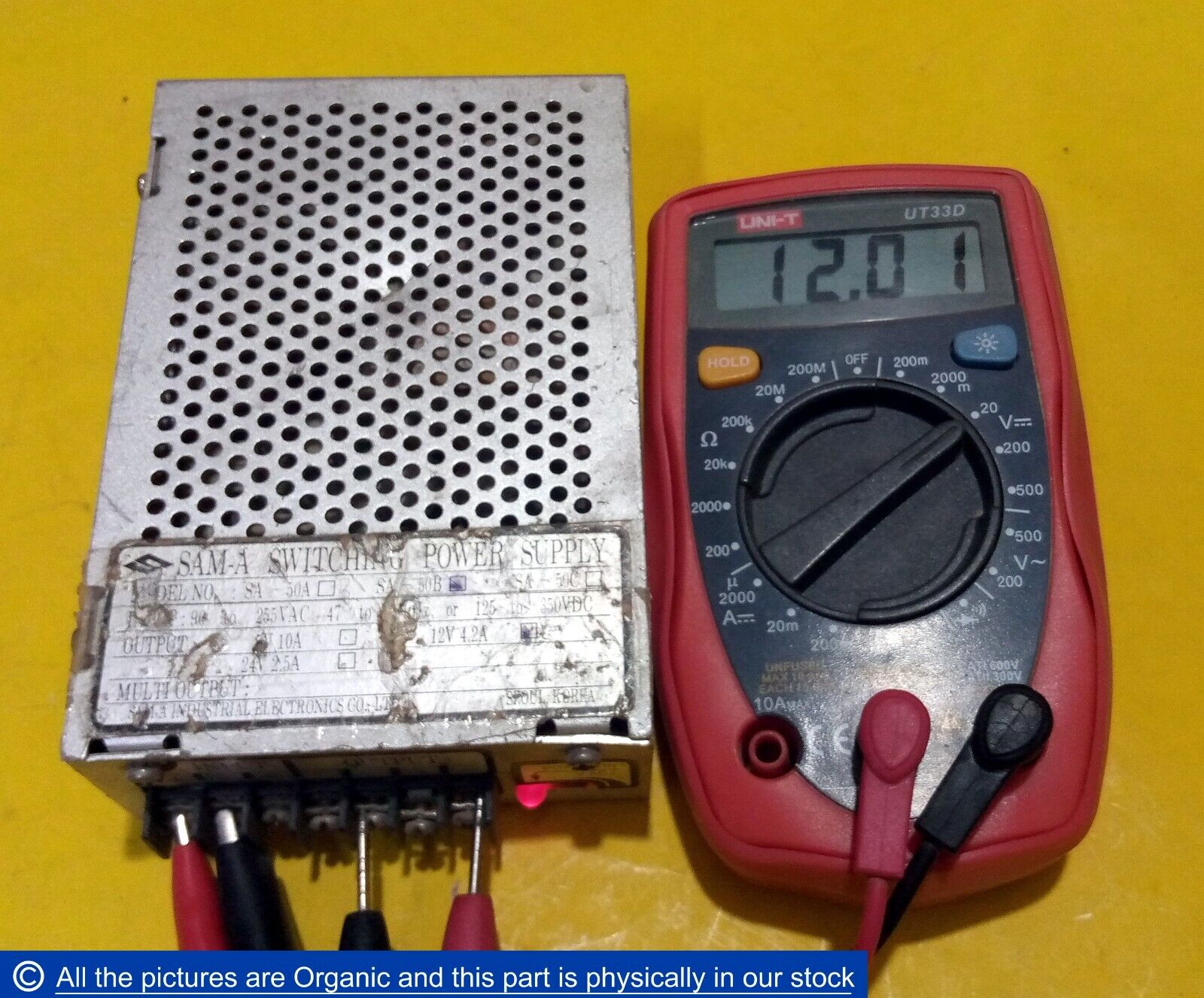 SAM-A SA-50B Switching Power Supply SA50B Single Output 12V 4.2A SAMA ...