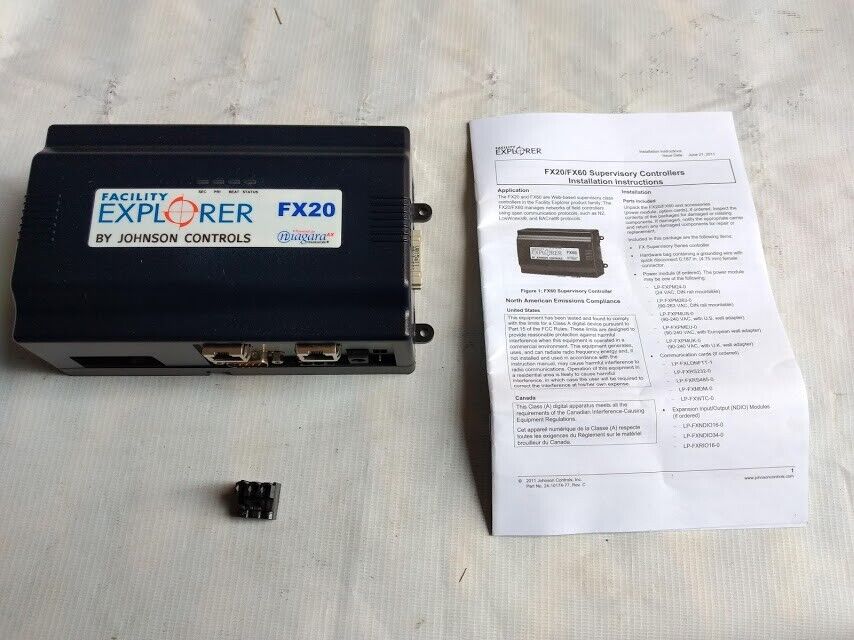 Johnson Controls Explorer LP-FX2021N-1 FX20/FX60 Rev 2.2 Tridium ...