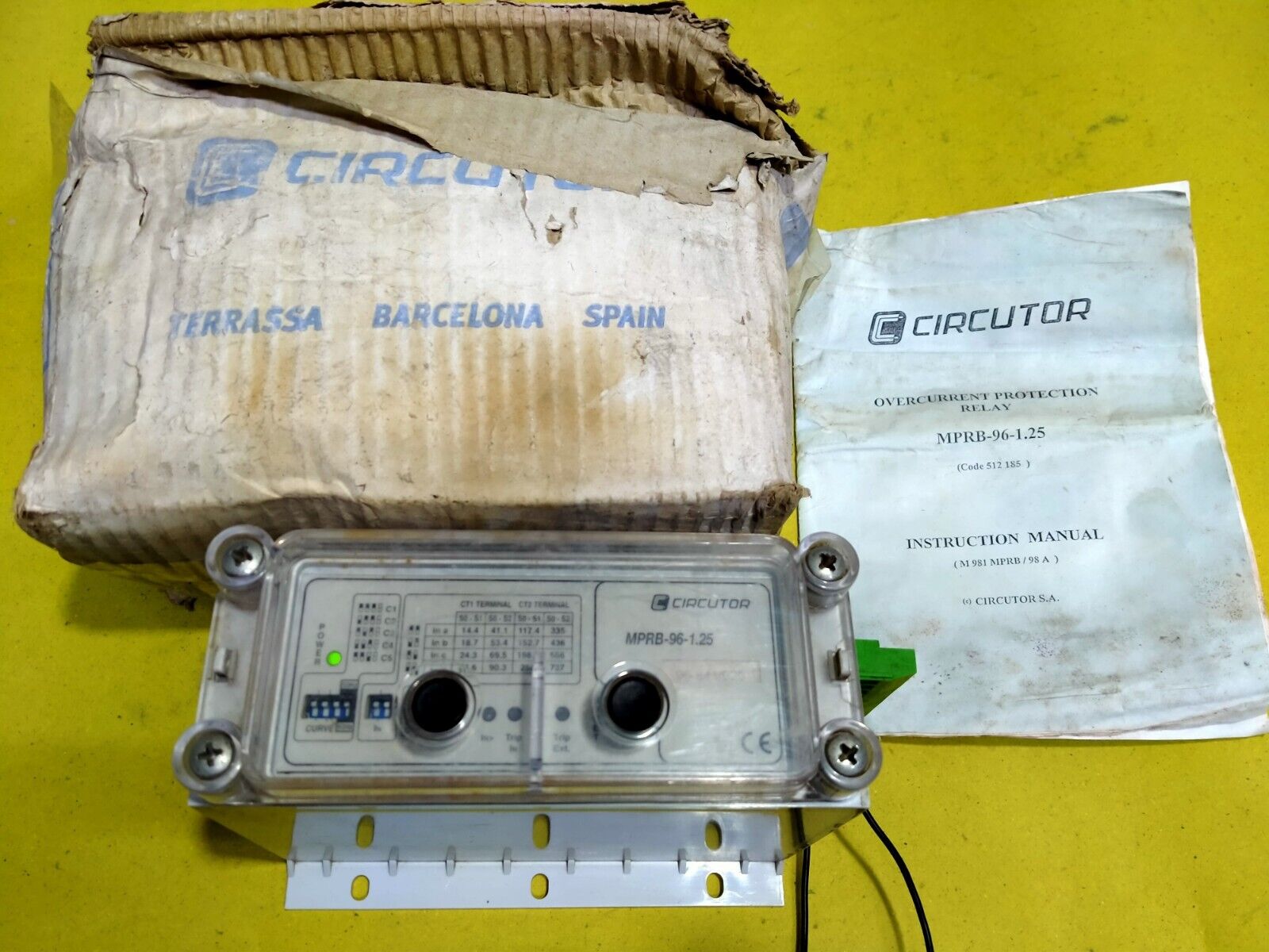 Circutor Protecion Relay MPRB-96-1.25 isolation tet 2500V New ...