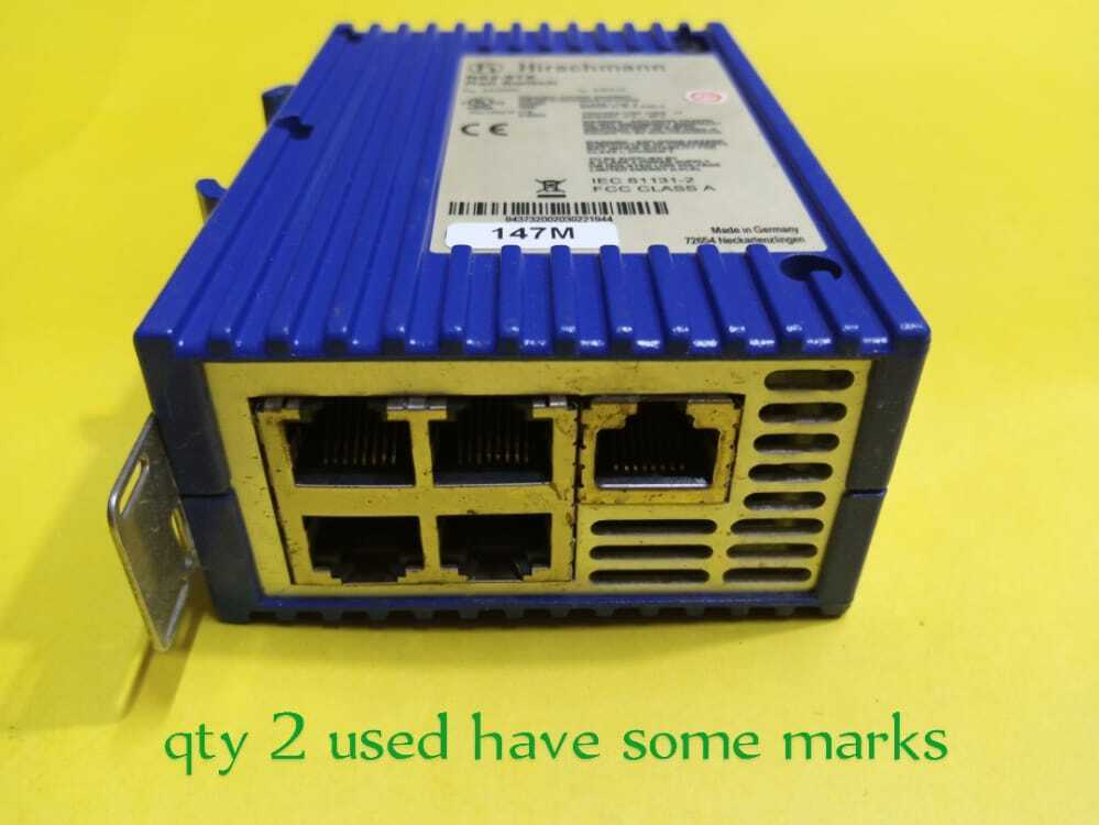 Hirschmann RS2-5TX Rail Switch 943 732-002 Panel Mount Industrial ...