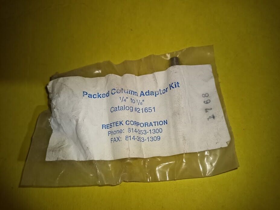 Restek Corp. 21651 packed column adapter kit 1/4″ to 1/8″ Injection ...