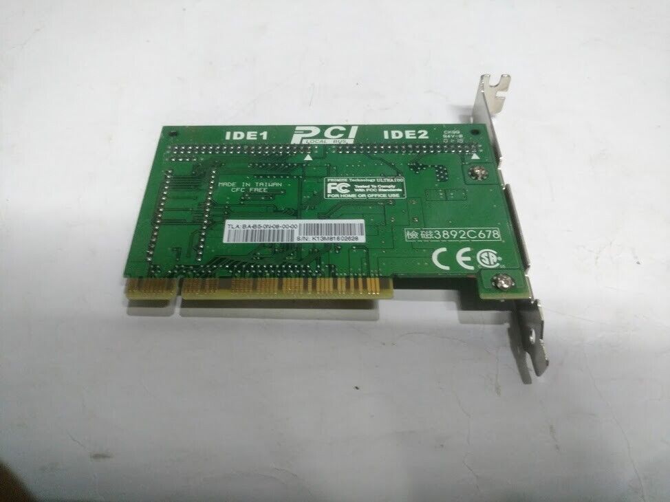 Promise Ultra100 V2.01 B27 Assy 9952-10 Rev B5 IDE PCI Card – Oasismachinery