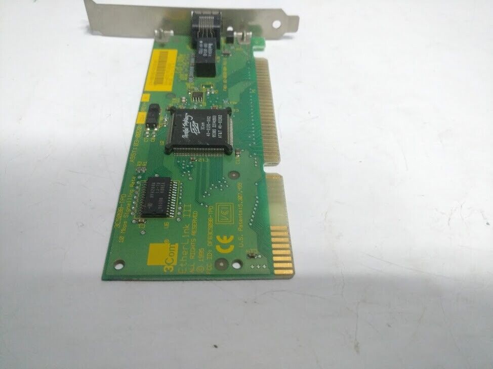 3Com EtherLink III 3C5098-TPO assy 03-0020-004 Rev-A ISA Network Card ...