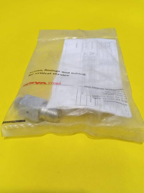 amf-10-4n4m mawp rt 10,000 PSi 1/4 Nova Swiss high pressure adapter New ...