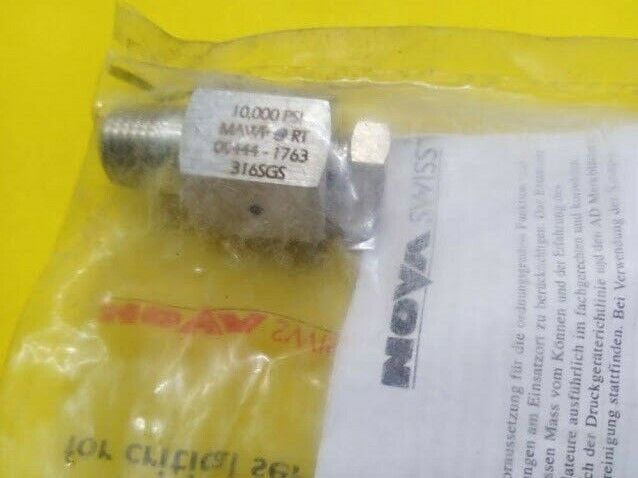 amf-10-4n4m mawp rt 10,000 PSi 1/4 Nova Swiss high pressure adapter New ...
