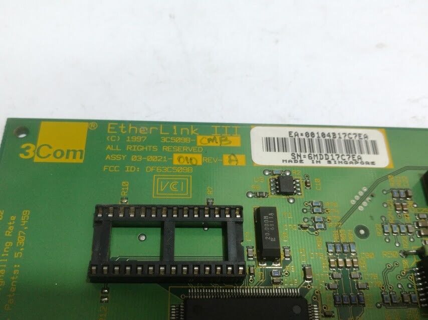 3COM 3C5098-CMB 03-0021-010 Rev. A ETHERLINK III ISA CARD – Oasismachinery
