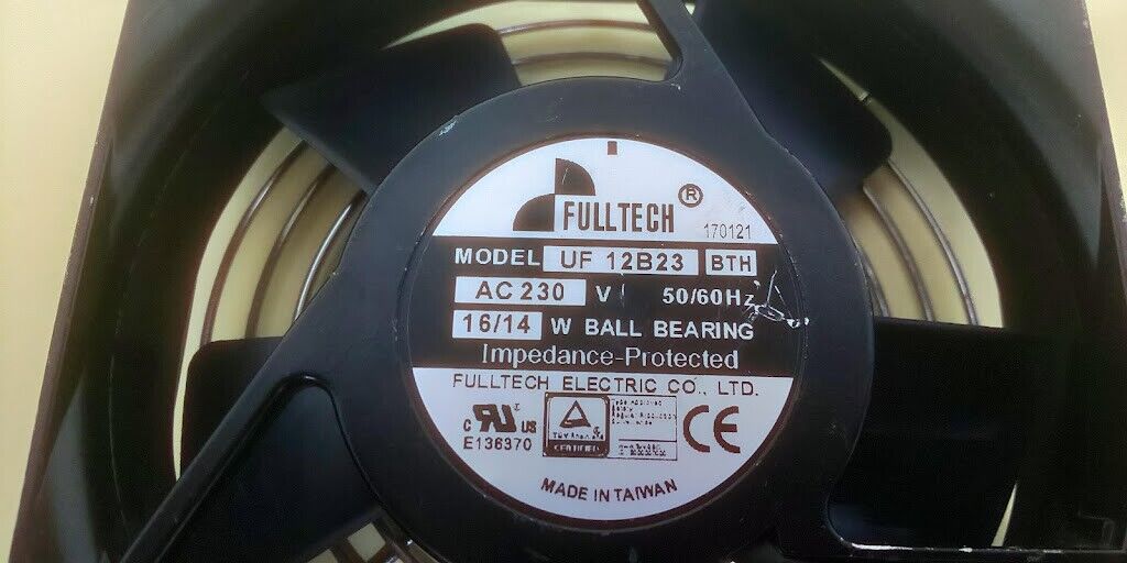 Fulltech UF 12B23 BTH 230V16W/14W 12CM Cabinet Cooling Fan – Oasismachinery