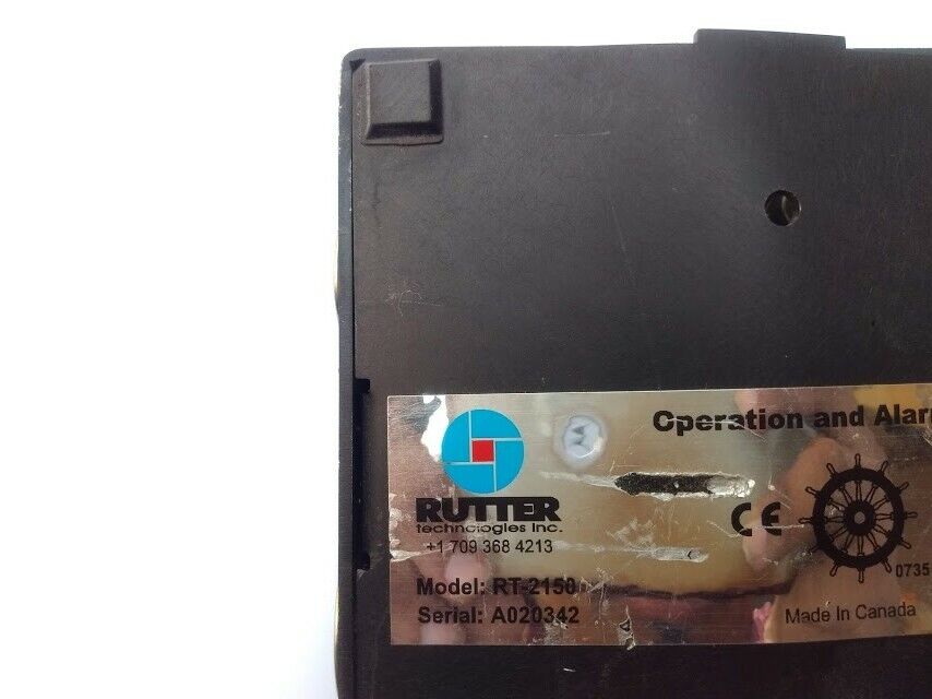 Rutter Technologies RT-2150 VDR-100G2 Operation and Alarm Unit VDR100G2 ...