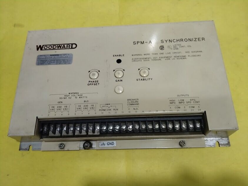 Woodward 9905-001 M SPM-A Synchronizer Module 9905001 Marine Store Spare – Oasismachinery