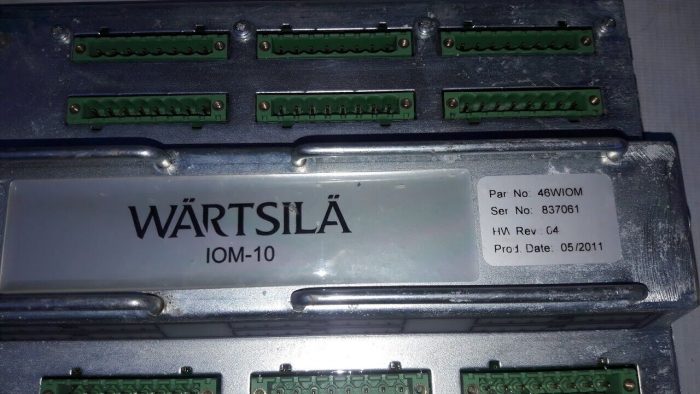 Wartsila 46WIOM IOM-10 Control Module HW Rev 04 Input/Output Module IOM – Oasismachinery