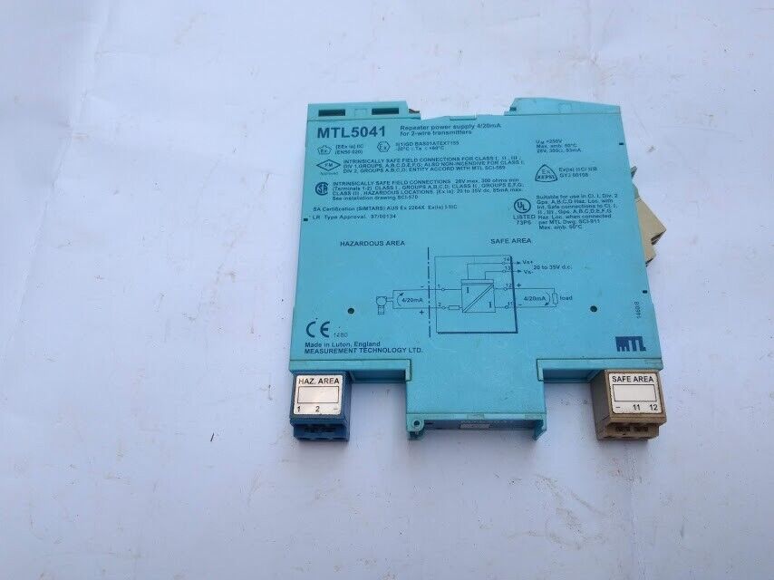 Measurement Technology MTL5041 Repeater Power Supply 4/20MA For 2-Wire ...