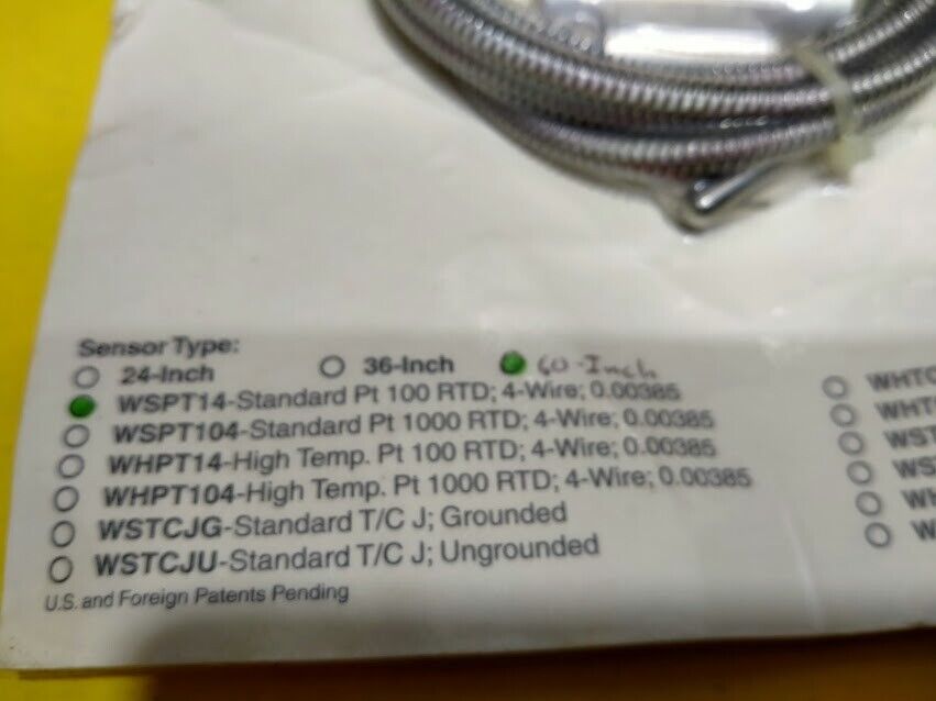 Moore Industries WSPT14 flexible temperature sensor Kit PT100 RTD ...