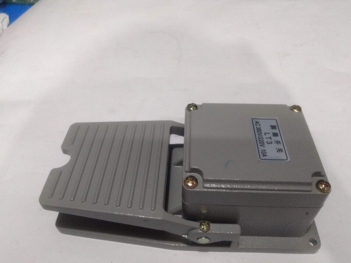 LT3 AC 380V/220V 10A Industrial Electric Foot Pedal Switch Aluminum ...