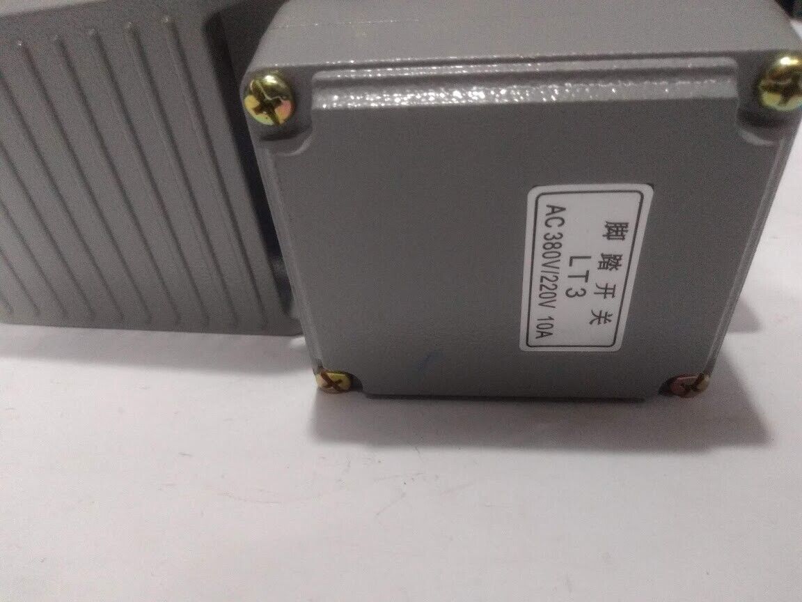 LT3 AC 380V/220V 10A Industrial Electric Foot Pedal Switch Aluminum ...