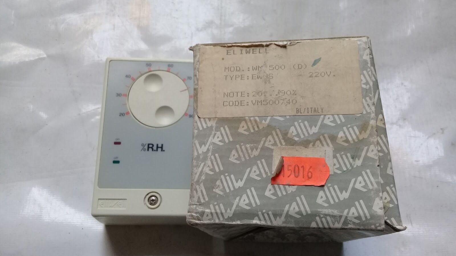 New eliwell WM-500 Wall mounted electronic Humidistat 220v VM500740 ...