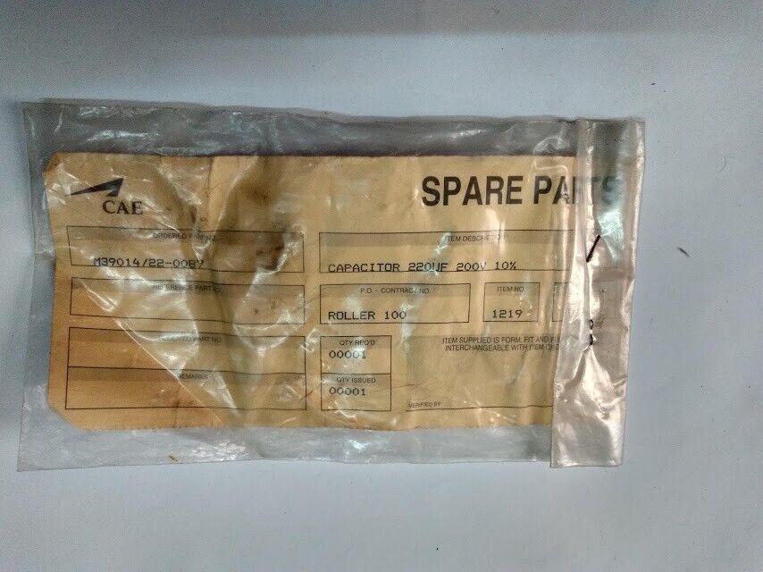CAE Electronics LTD M39014/22-0087 Capacitor 220UF 200V 10% New ...