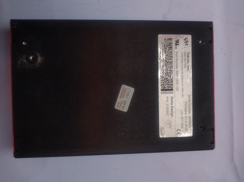 Teknic SST-1500-103 Firmware 2.0.9 4F35 Delta Design 2100953 Servo ...