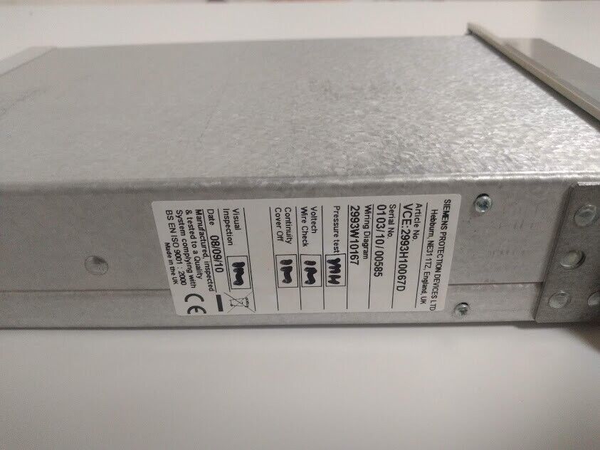 Siemens Reyrolle Protection 2RMLG 07 2993H10067D Test Block New ...