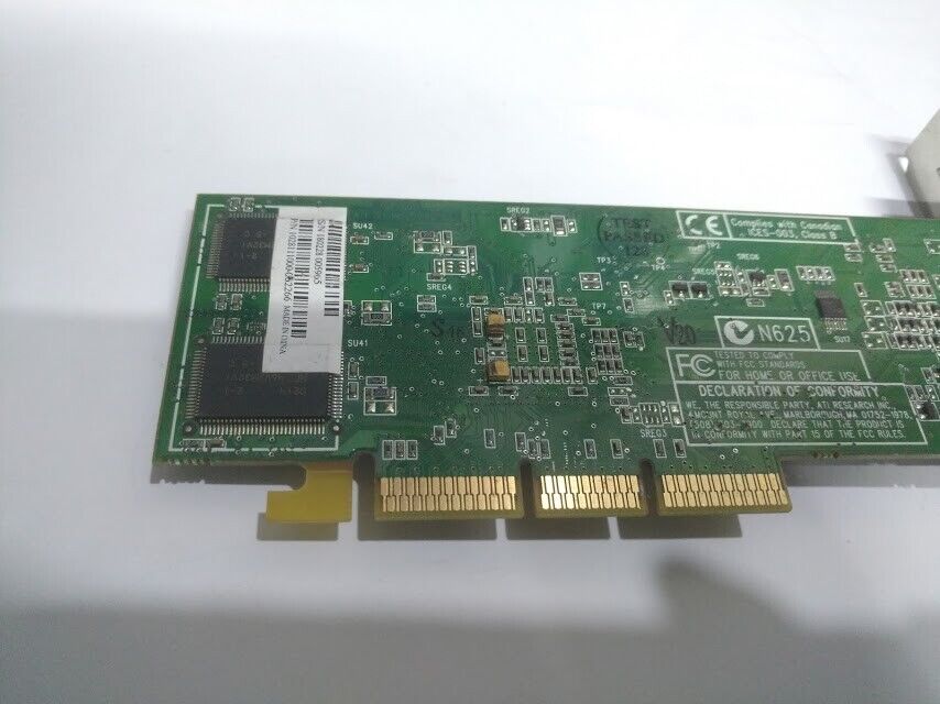 ATI Technologies E-G012-01-3614 (B) 109-81100-01 Rev A00 AGP Graphics ...