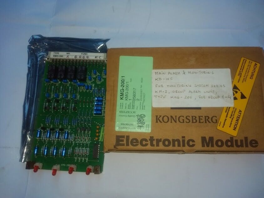 Kongsberg KMG-200/1 7252019.0003 Group Alarm Unit KMG2001 New ...