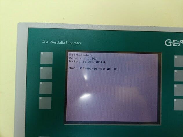 GEA Westralia Separator 0005-4050-710 Siemens 6AV6642-0DA01-1AX1 boot Ver. 1.02 – Oasismachinery