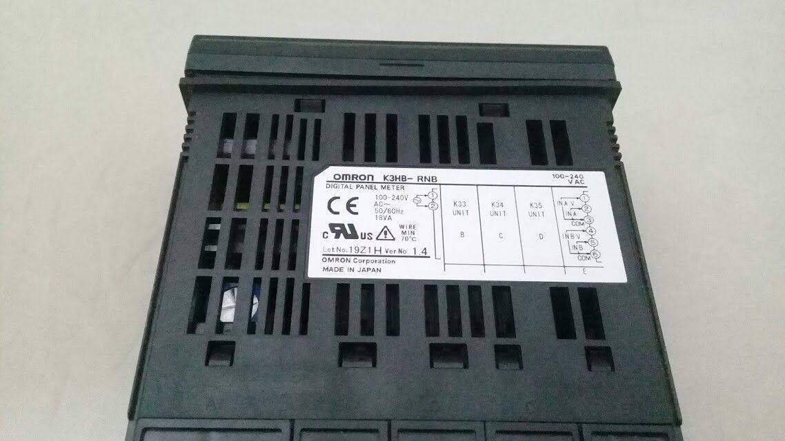 New Omron K3HB-RNB Digital Panel Meter – Oasismachinery