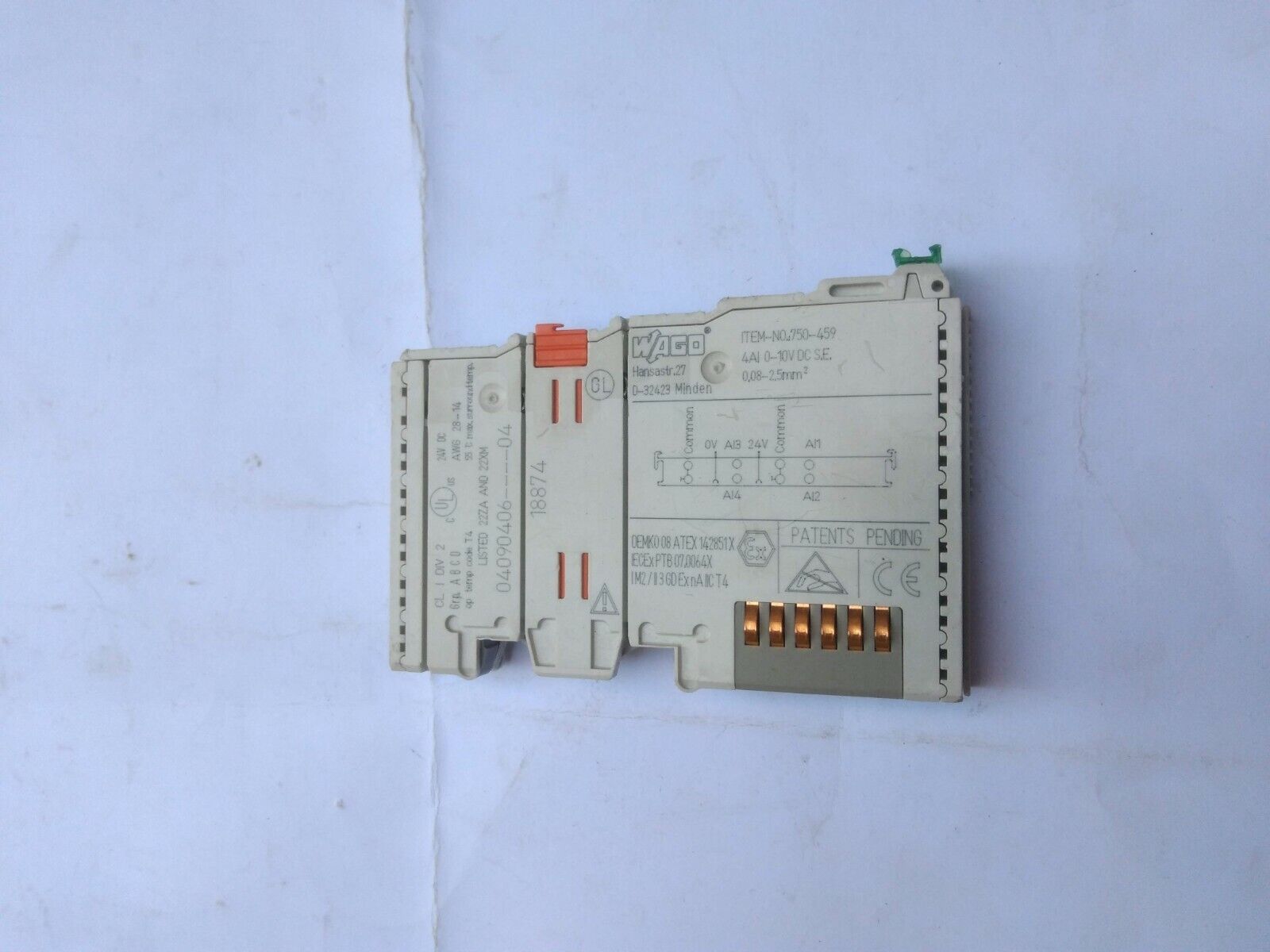 Wago 750-459 4-channel Analog input Module 750459 – Oasismachinery