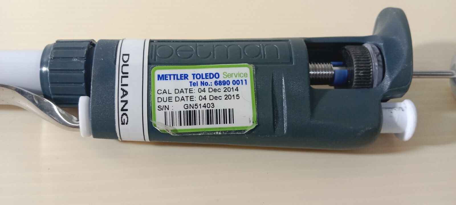 Gilson 100-1000ul P1000 Adjustable Volume Pipetman Metal Ejector Single ...