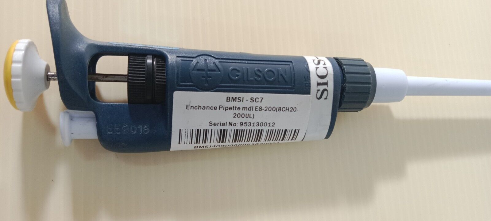 Gilson 20-200ul P200 N Adjustable Volume Pipetman Metal Ejector Single ...