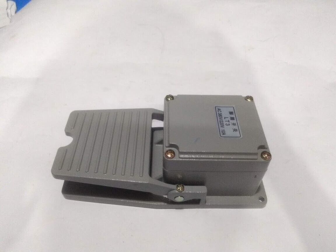 LT3 AC 380V/220V 10A Industrial Electric Foot Pedal Switch Aluminum ...