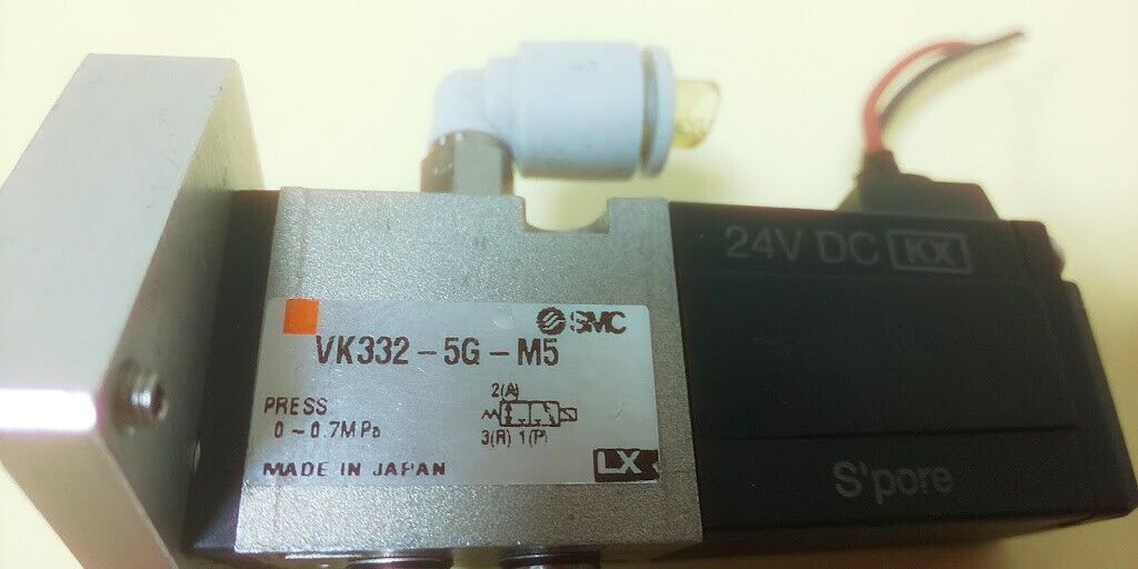 Solenoid Valve VK332-5G-M5 3-Port 24V DC SMC – Oasismachinery