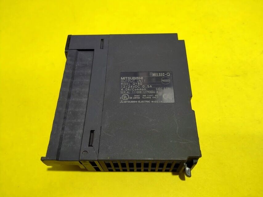 Mitsubishi Electric QY80 Output Unit 12/24VDC 0.5A Melsec-Q ...