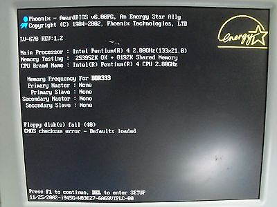Commell LV 670 C Rev 1.2 CPU Borad With 256MB DDR LV-670 C *Pull From ...