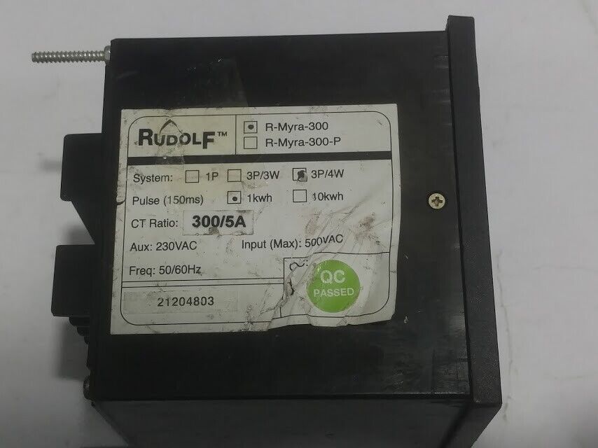 RudolF Myra 300 Version 1.56 Polyphase KWh Meter R-Myra-300 3P/4W 1kwh ...