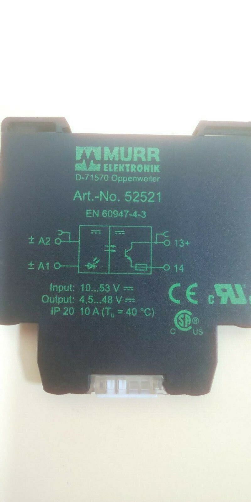 MURR ELEKTRONIK 52521 Opto Coupler Module – Oasismachinery