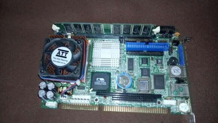 Industrial SBC PISA-E1 Rev1.51 Intel Celeron 1.2GHz ISA-E2 Bios V6.00PG ...