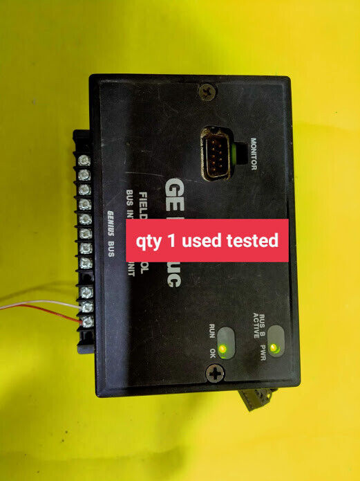 GE Fanuc IC670GBI002F Field Control Bus Interace Unit Genius Bus Intf ...