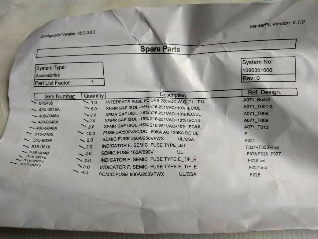 Gutor Electronic Ltd 640-0717 Rev. 01 Interface Fuse Board PXW 6400717 ...