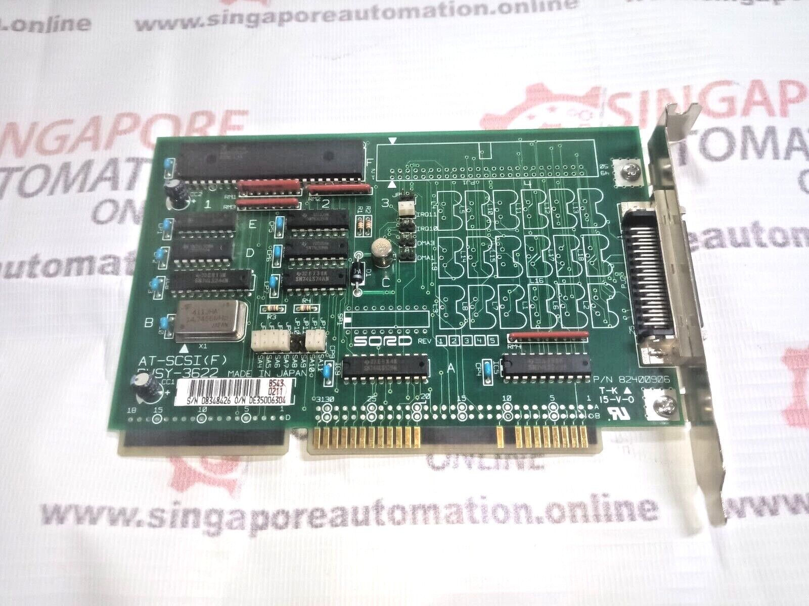 Sord SCSI card PWSY-3622 AT-SCSI(F) P/N. 82300906 ISA PC interface SORD ...