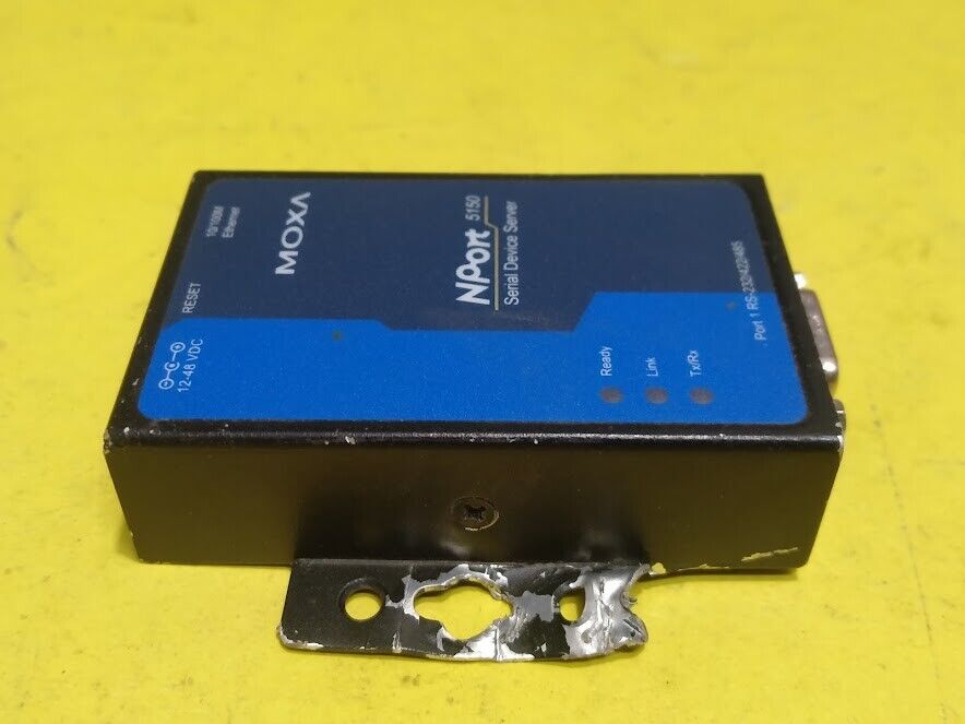 MOXA NPort 5150 P/N 1201051500011 Rev. 1.1 Port 1 Rs-232/422/485 Serial port – Oasismachinery