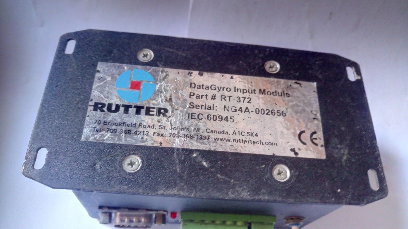 Rutter Technologies Inc. Datagyro gyro compass interface RT-372 input module – Oasismachinery