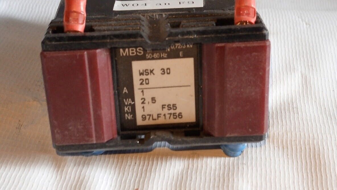 MBS AG cT WSK-30 Primary winding CURRENT TRANSFORMER WSK 30 Nr ...