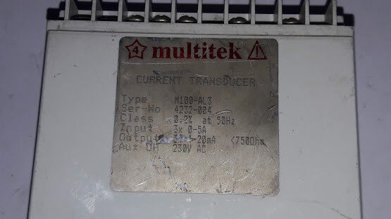 Multitek M100-AL3 230V AC Current Transducer M100AL3 – Oasismachinery