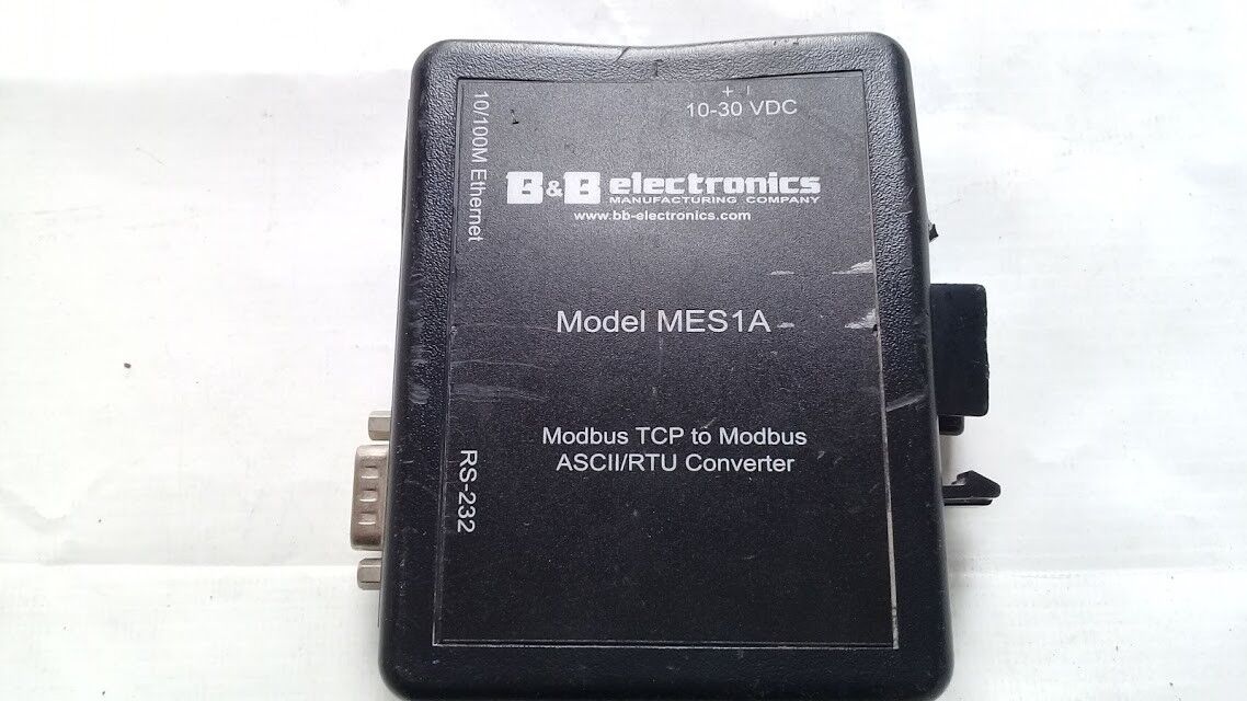 New B&B Electronics MES1A Modbus TCP to Modbus ASCII/RTU Converter – Oasismachinery