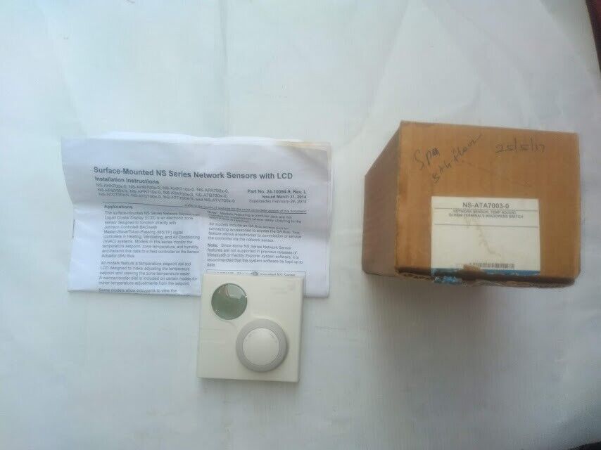 Johnson Control NS-ATA7003-0 Surface-Mounted NS Series Network Sensor ...