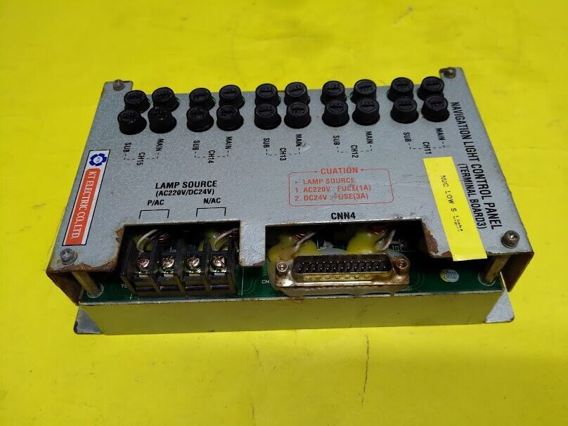 KT Electric Co. Ltd. Navigation Light Control Panel Terminal Board 3 ...