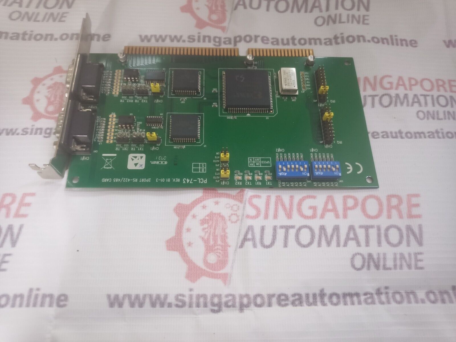 Advantech PCL-743 Rev. B1 01-3 2 port Rs-422/485 ISA PC Interface Card – Oasismachinery