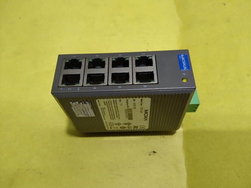Moxa EDS-208 Rev 1.0 1201002081014 8-Port Industrial Ethernet Switch ...