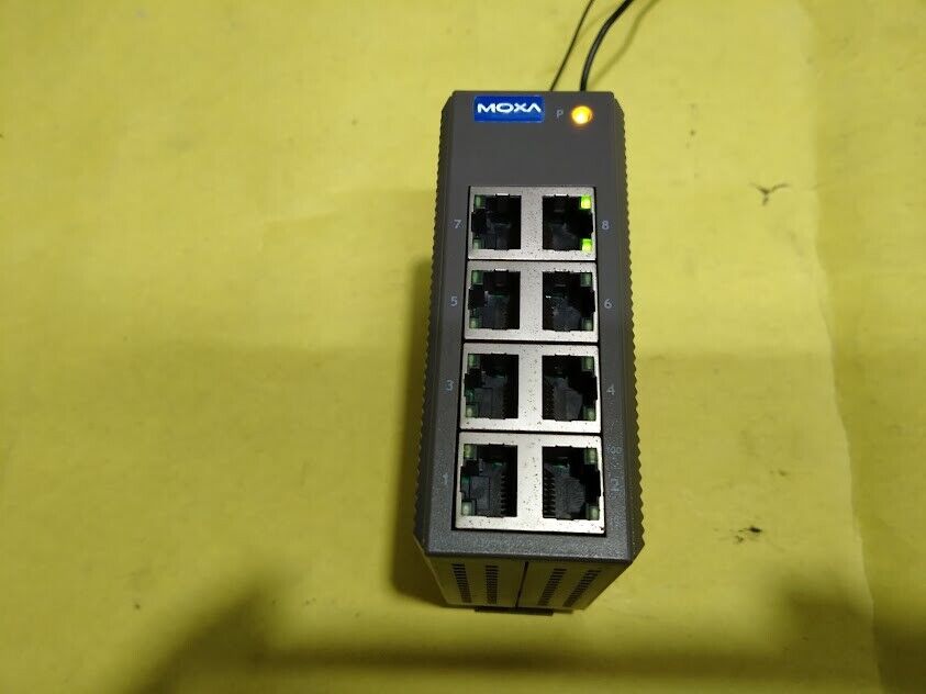 Moxa EDS-208 Rev 1.0 1201002081014 8-Port Industrial Ethernet Switch ...