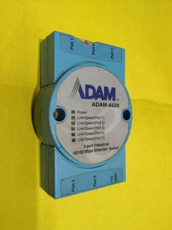 Advantech Unmanaged Ethernet Switch 5 Port Industrial 10/100Mbps Model ADAM-6520 – Oasismachinery